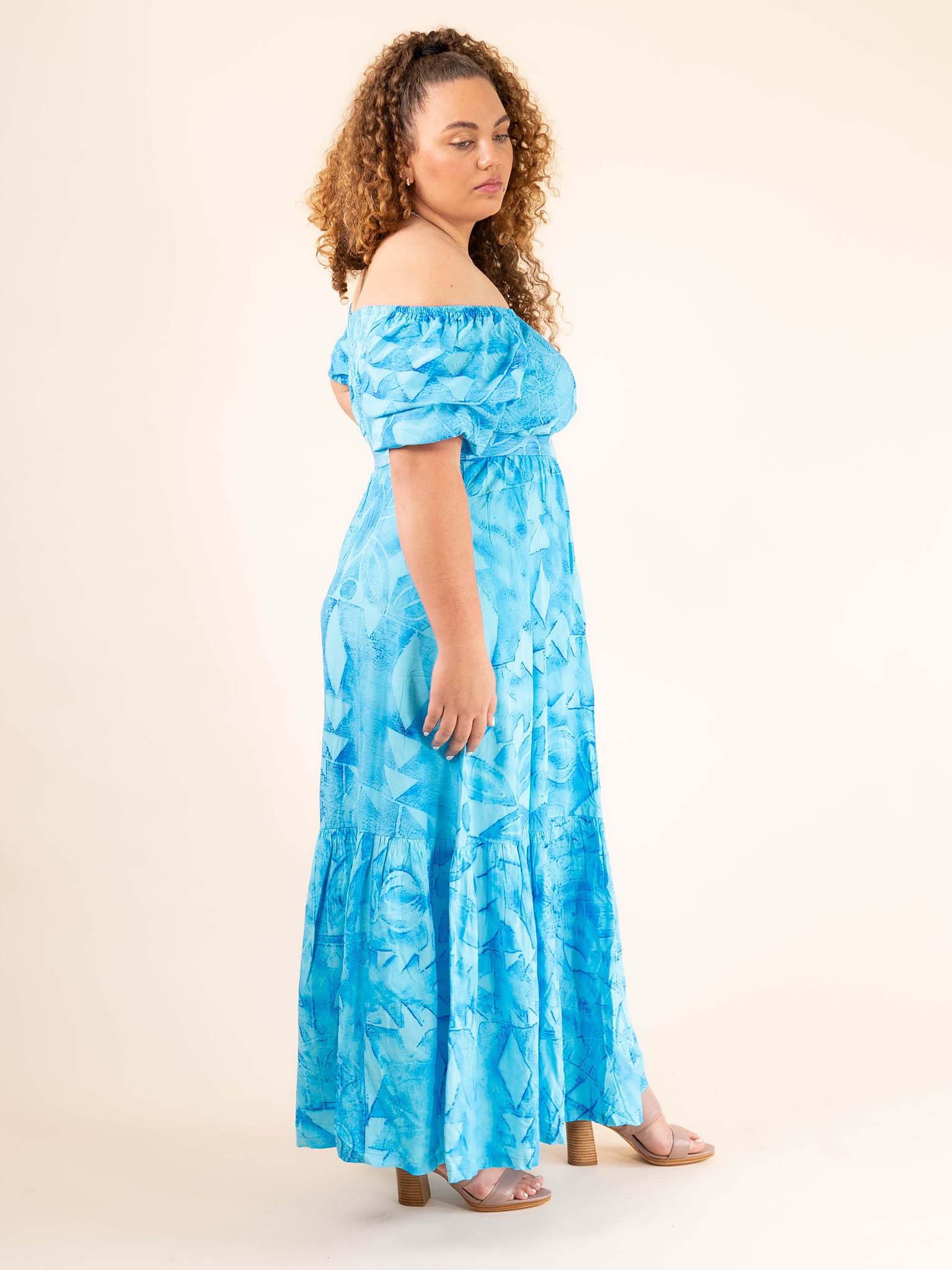 Sheena Dress Long - Sky – Tav